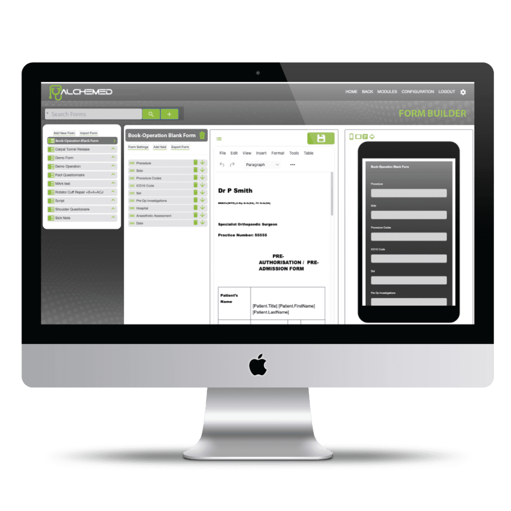 Orthopaedic practice management software from Alchemed